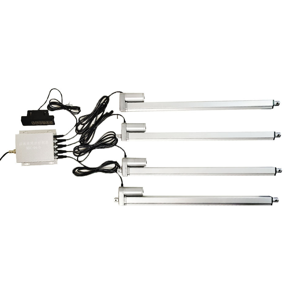 12V 24V 2000N Vier Elektrischer Linearantriebe A Synchronsteuerungskit ...